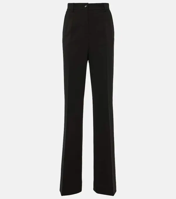 Dolce & Gabbana Milano High-rise Flared Pants - Black