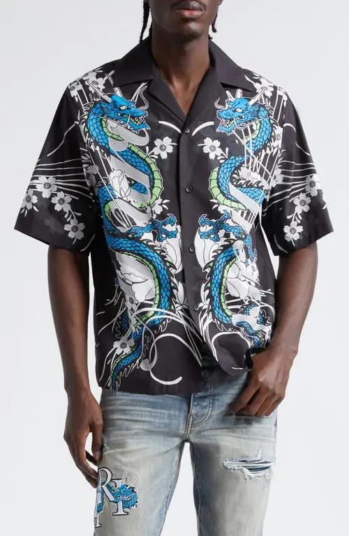 Amiri Palm Tree Bowling Shirt Shirts 600049144wht main image 0