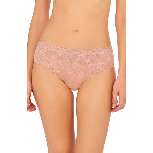 Natori Bliss Allure Lace Briefs - Rose Beige