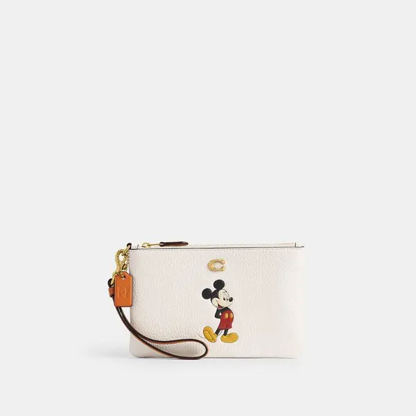 Coach Disney X Essential Small Wristlet In Regenerative Leather