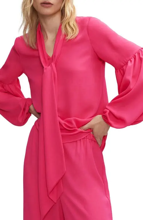 Mango Balloon Sleeve Blouse