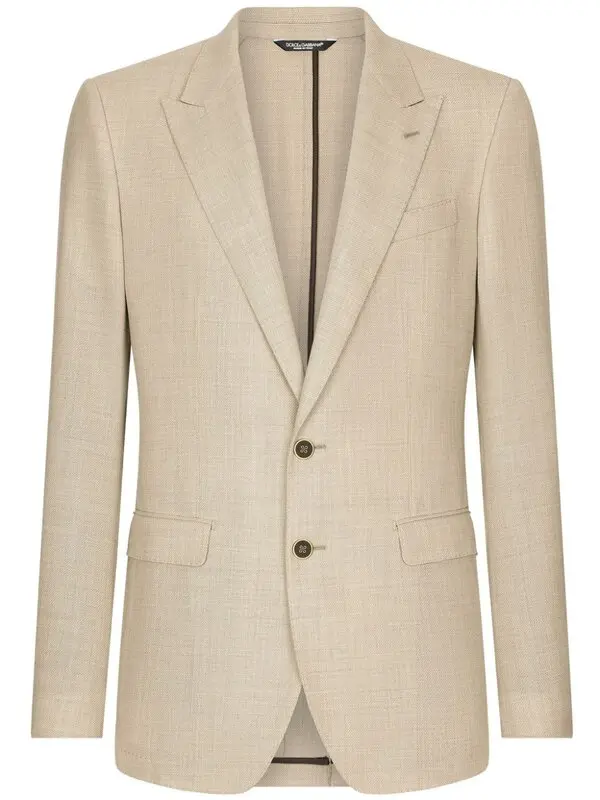 Dolce & Gabbana Taormina Single-breasted Blazer - Neutrals