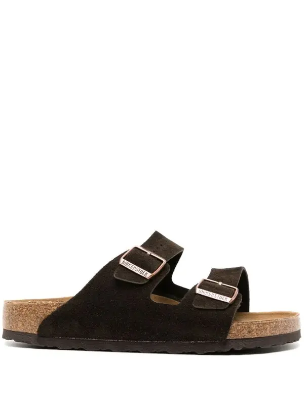 BIRKENSTOCK Arizona Suede Sandals - Brown