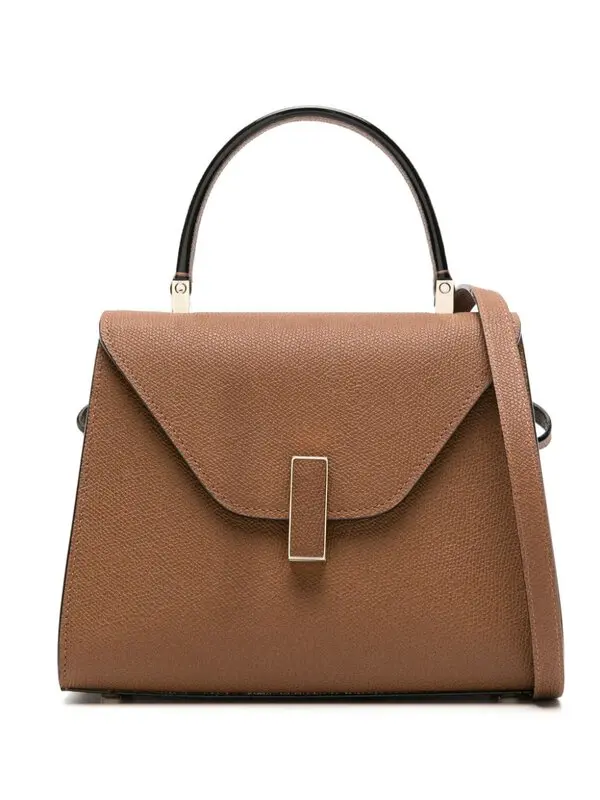 VALEXTRA Mini Iside Leather Tote - Brown