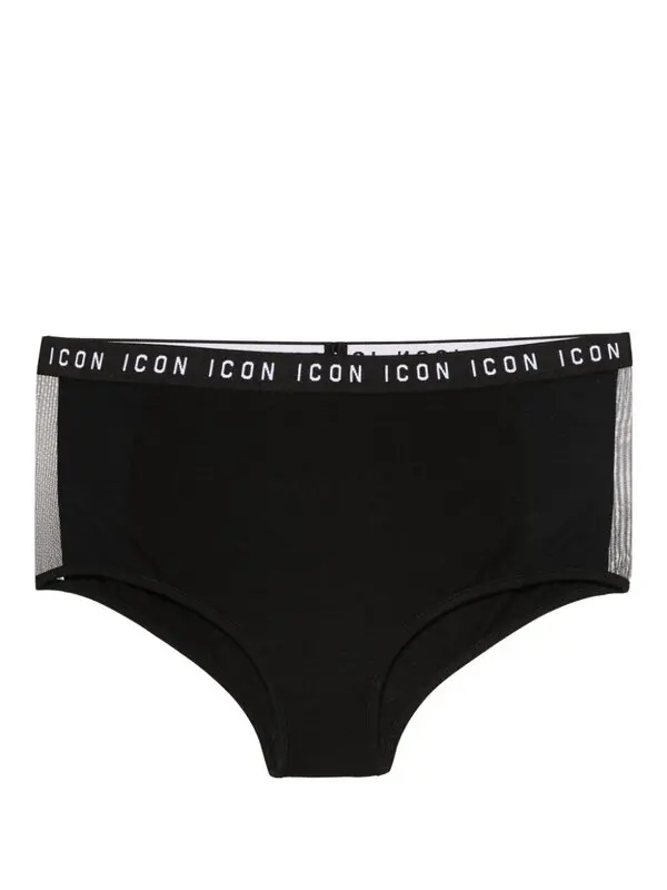 Dsquared2 Logo-waistband Mesh-panelled Brief