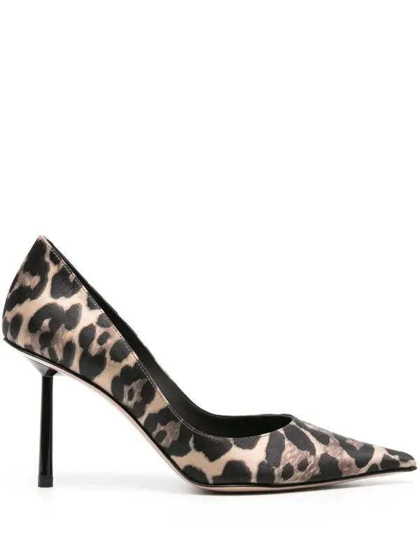 LE SILLA Bella 90mm Leopard-print Pumps
