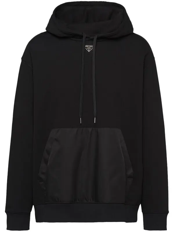 Prada Triangle-logo Fleece Hoodie