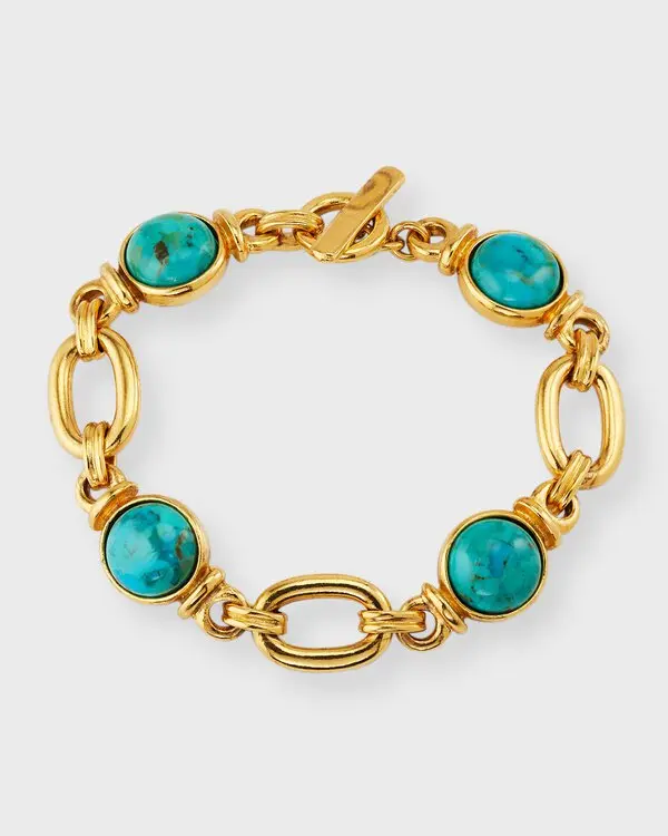 BEN-AMUN Plated Turquoise Bracelet