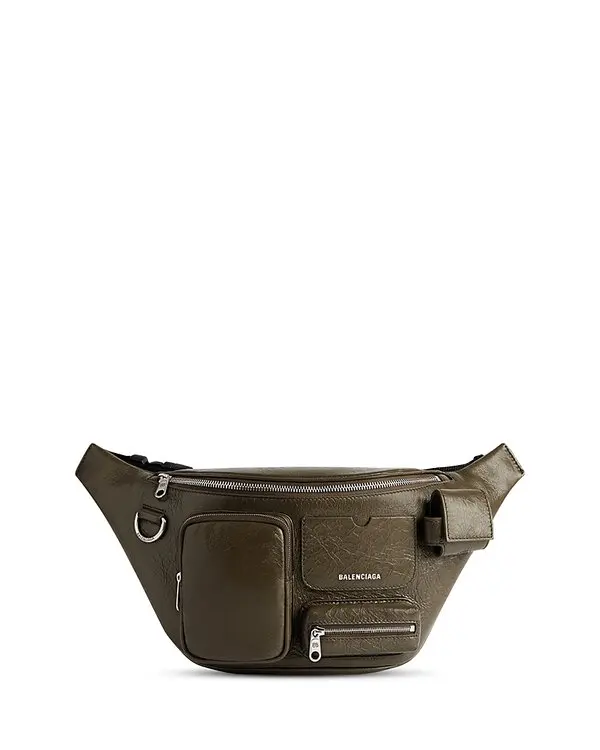 Balenciaga Superbusy Beltpack - Khaki/Silver | Editorialist