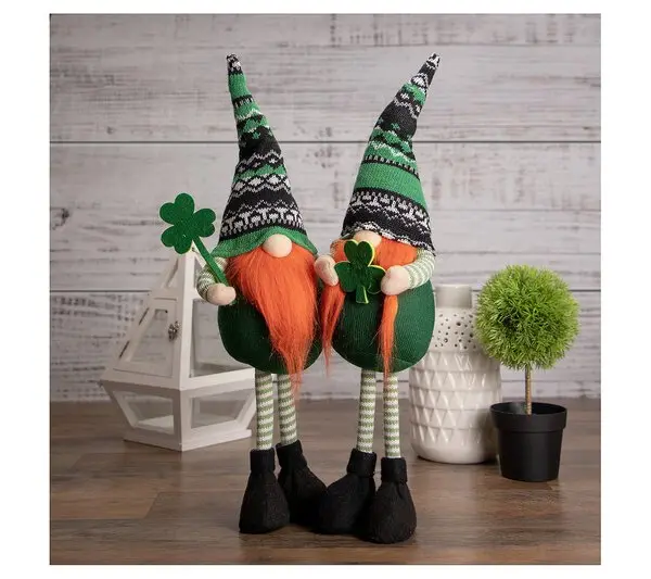 NORTHLIGHT Leprechaun Gnome Standing St Patrick 's Day Figure