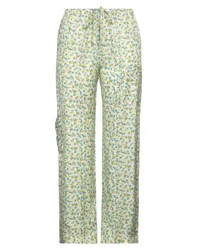 CORMIO Floral Print Viscose Pants - Sage Green