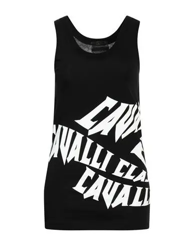 Roberto Cavalli Printed Jersey Top - Black