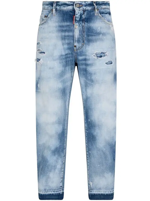 Dsquared2 Bleached Slim-leg Jeans