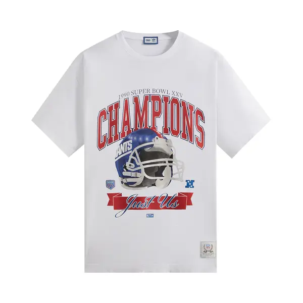 Kith For The Nfl: Giants Superbowl Vintage Tee - White