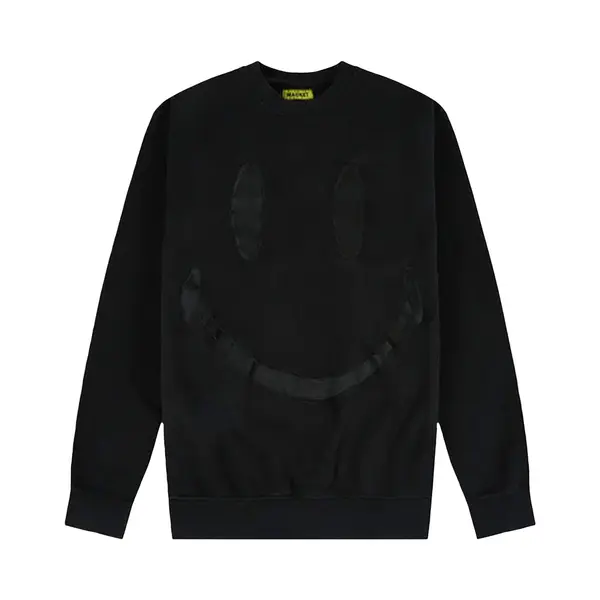 MARKET Smiley Oversized Crewneck - Black
