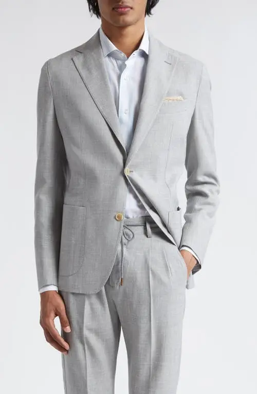 Eleventy Unstructured Wool & Silk Blend Blazer