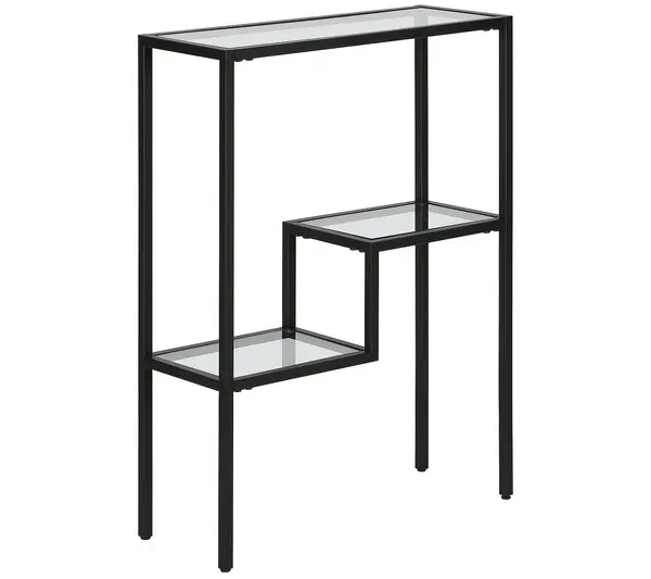 HUDSON&CANAL Hudson & Canal Lovett 22' Wide Black Console Ta Ble