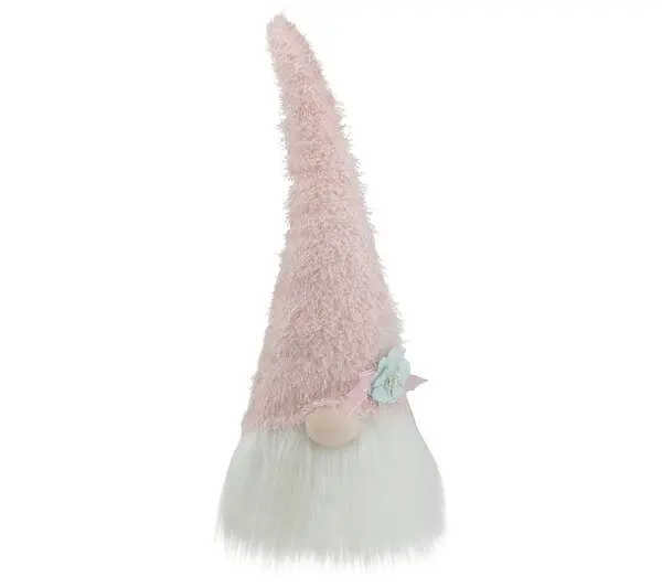 NORTHLIGHT Spring & Easter Gnome Table Top W/ A Blue Flower