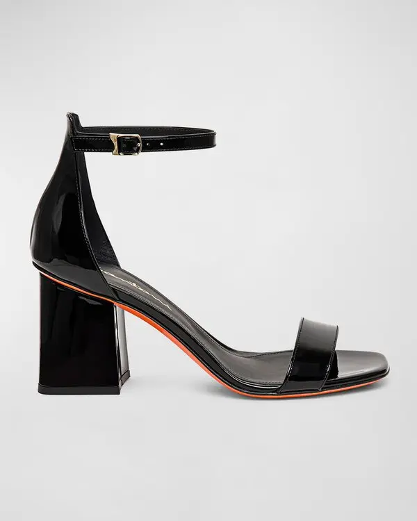 Santoni Calypso Ankle-strap Sandals - Blk