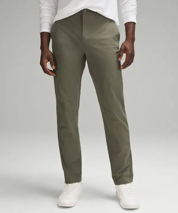 Lululemon Abc Classic-fit 34l Trouser - Army Green