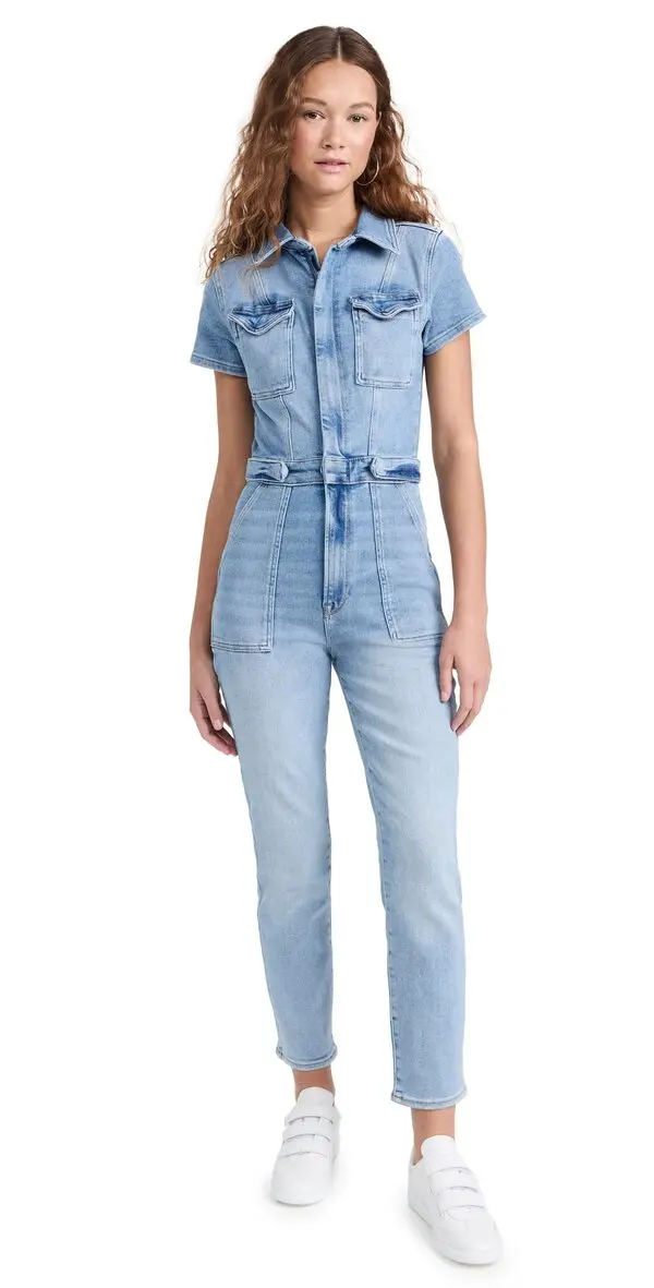 Good American Fit For Success Denim Jumpsuit
