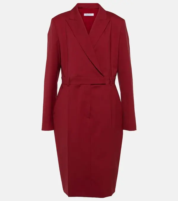 Max Mara Odessa Wool Blazer Minidress - Red