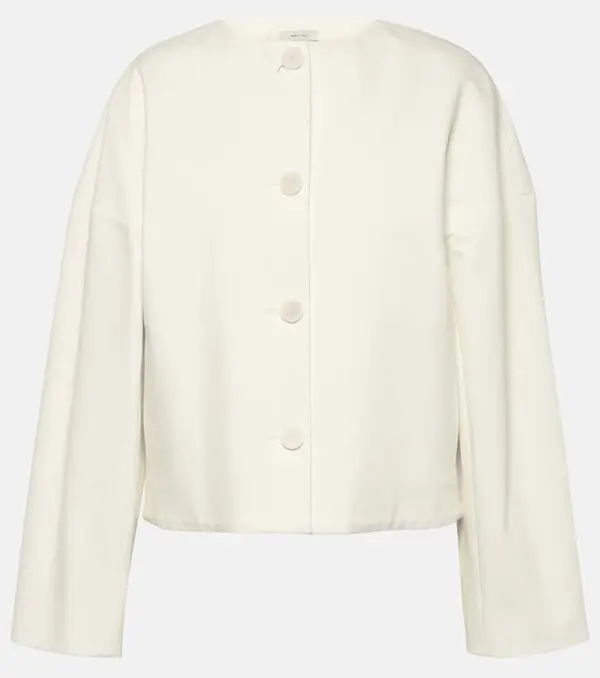 FFORME Dev Cropped Denim Jacket - White