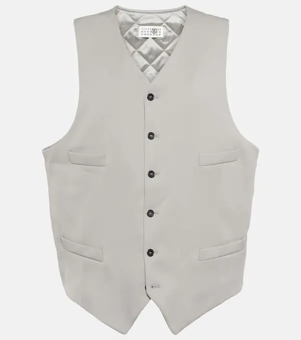 MAISON MARGIELA Oversized Wool-blend Vest