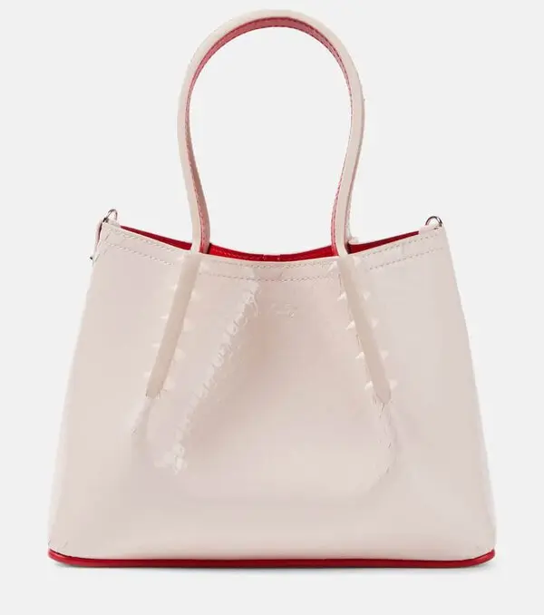CHRISTIAN LOUBOUTIN Cabarock Mini Leather Tote Bag - Brown