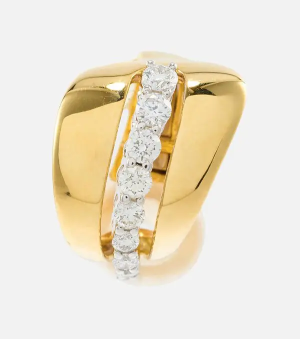 Yeprem Whisper 18kt Yellow Diamond Ear Cuff