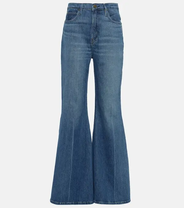 FRAME The Extreme Flare High-rise Jeans - Blue