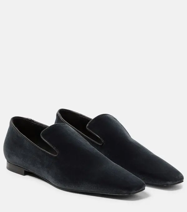 TOTÊME The Venetian Suede Slippers - Grey