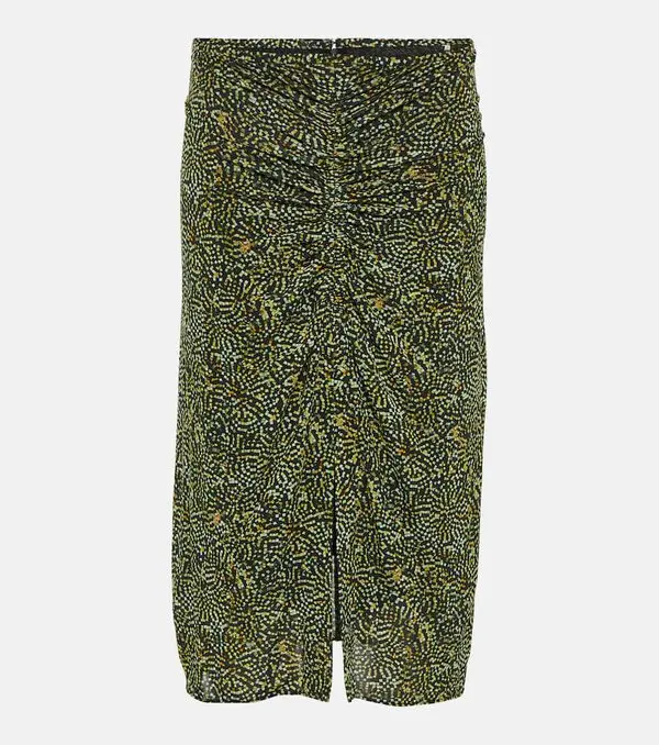 Isabel Marant Draped Jersey Midi Skirt