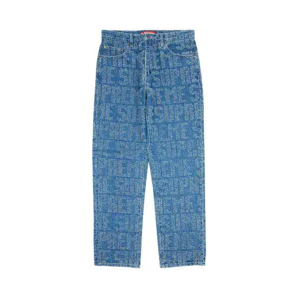 Supreme Needle Punch Regular Jean 'washed - Blue | Editorialist