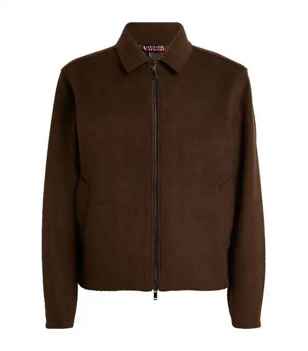Vayder Felt Bomber Jacket - Brown | Editorialist