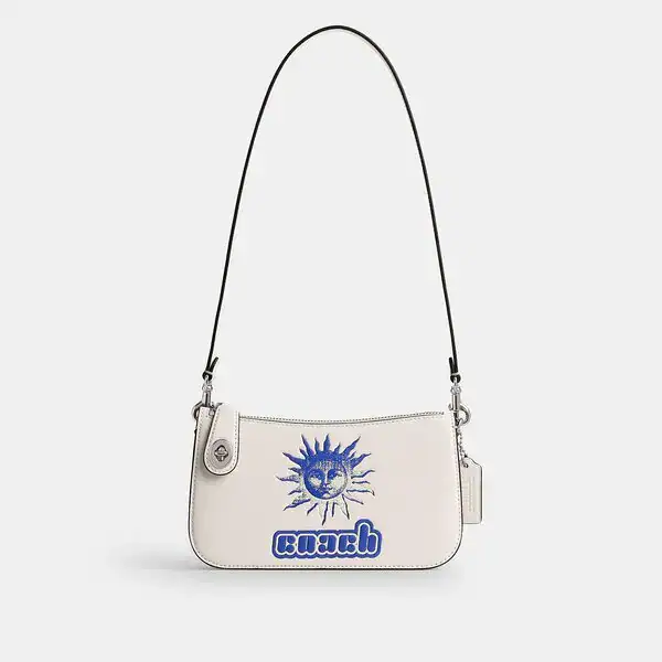 Coach The Lil Nas X Drop Penn Shoulder Bag In Silver/Chalk - 30