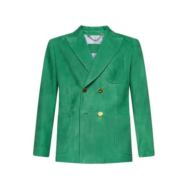 Gucci Suede Jacket - Green | Editorialist