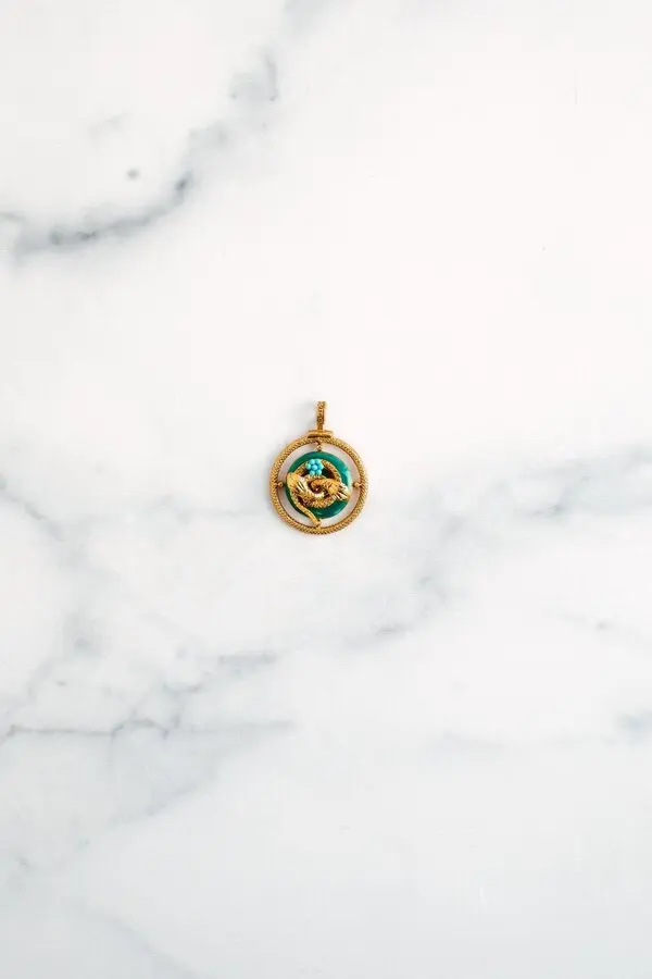 ELIZABETH COLE Entwined Snake Charm