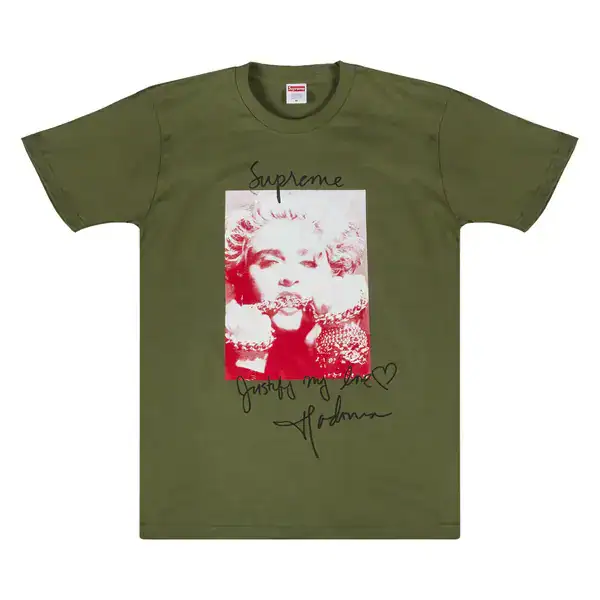 Stockx Madonna Supreme T Shirt Supreme Madonna T-Shirt 'Olive