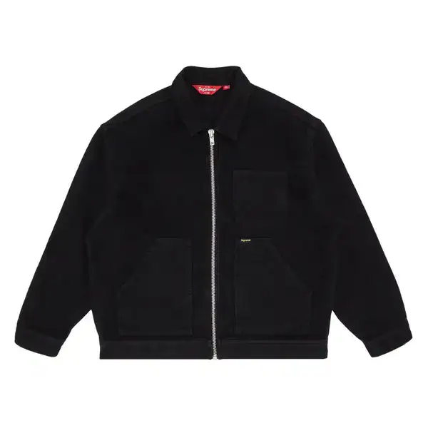 Supreme Moleskin Work Jacket Black Editorialist