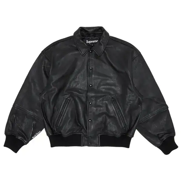 Supreme Leather Blazer Black