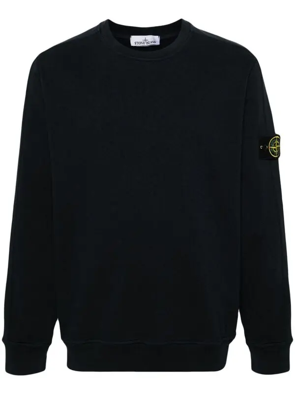 Stone Island Compass-badge Cotton Sweatshirt