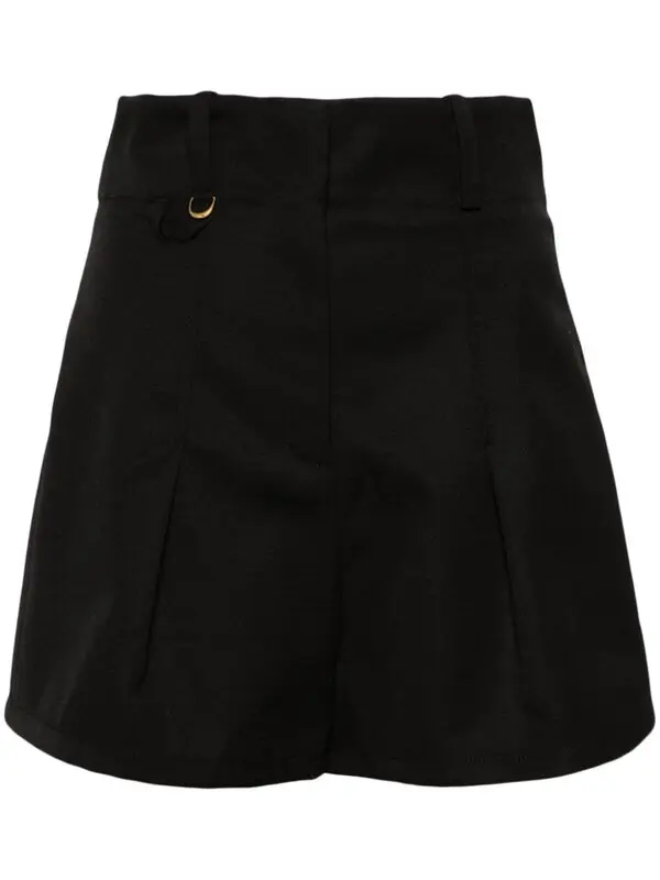 Jacquemus Le Short Bari Pleated Shorts - Black