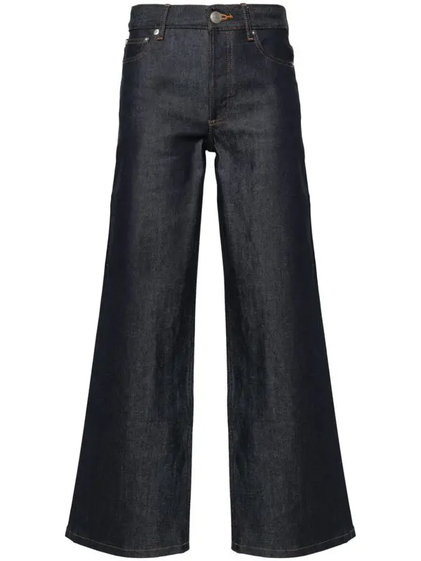 A.p.c. Elisabeth High-rise Straight-leg Jeans - Blue