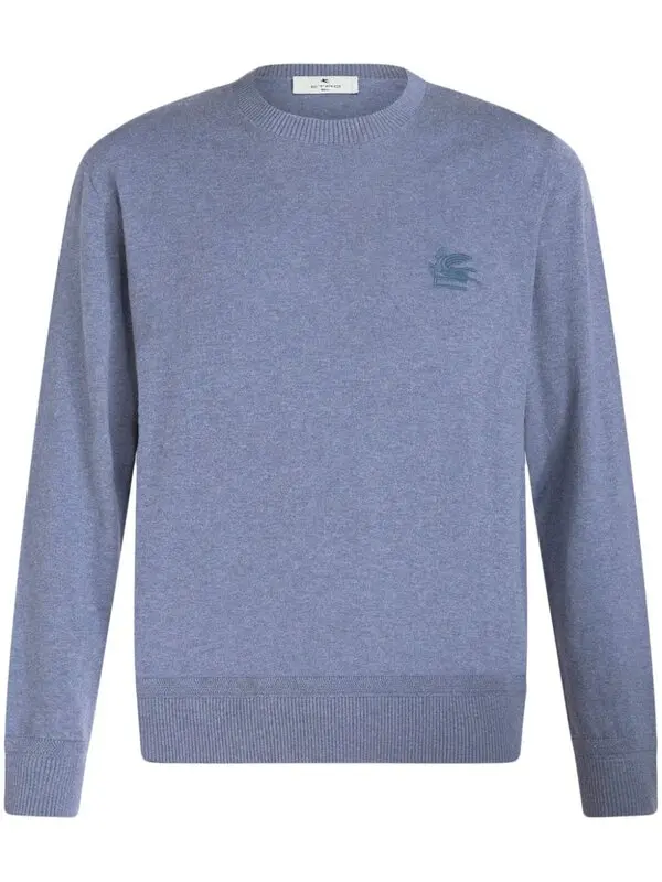 Etro Pegaso-motif Fine-knit Jumper