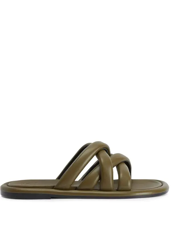 GIUSEPPE ZANOTTI Jacobseen Leather Sandals - Green