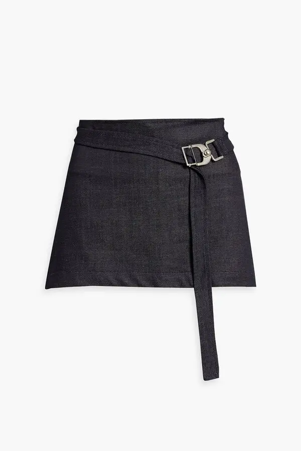 EB DENIM Belted Mini Skirt