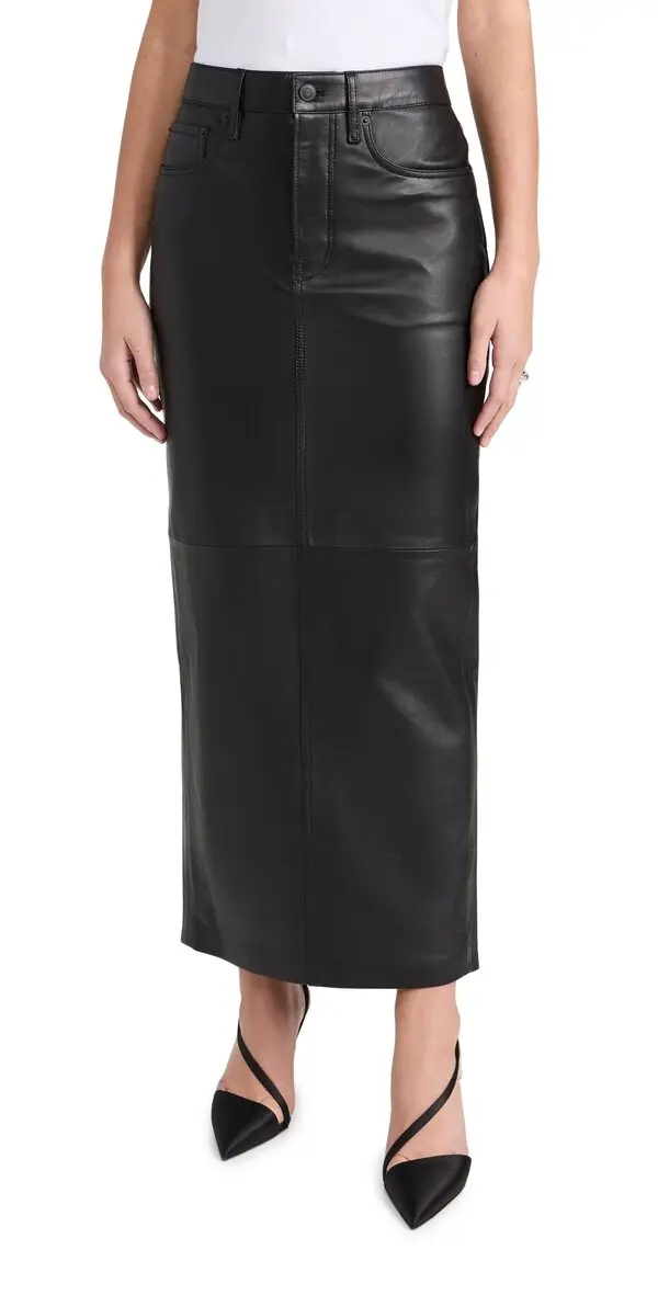 Wardrobe.NYC Leather Column Skirt