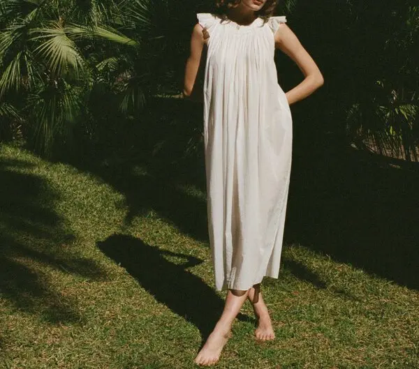 DÔEN Lovisa Nightgown - Salt