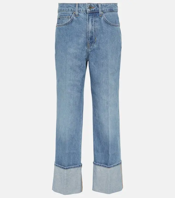 Veronica Beard Dylan High-rise Straight Jeans - Blue